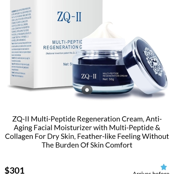 Skincare | Zqii Multi Peptide Regeneration Cream | Poshmark